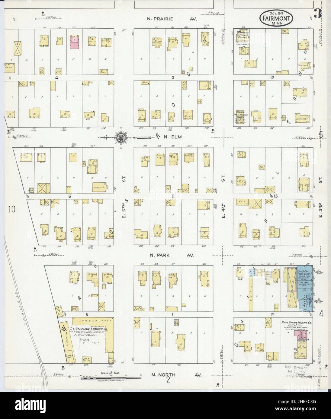 Map of fairmont hi-res stock photography and images - Alamy