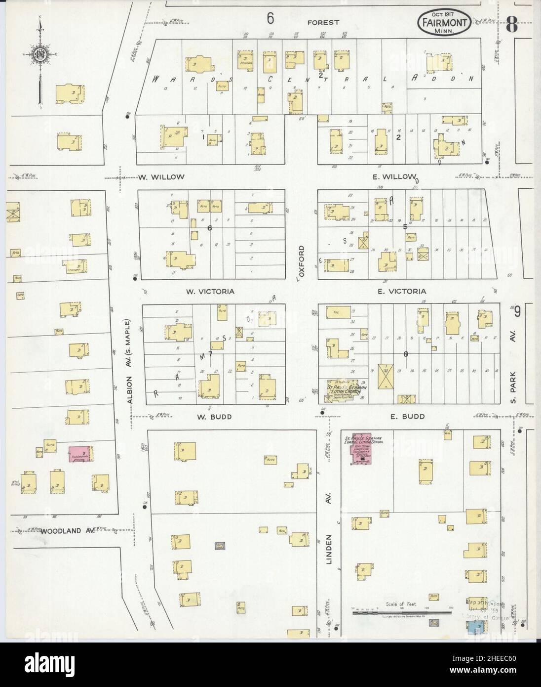 Map of fairmont minnesota hi-res stock photography and images - Alamy