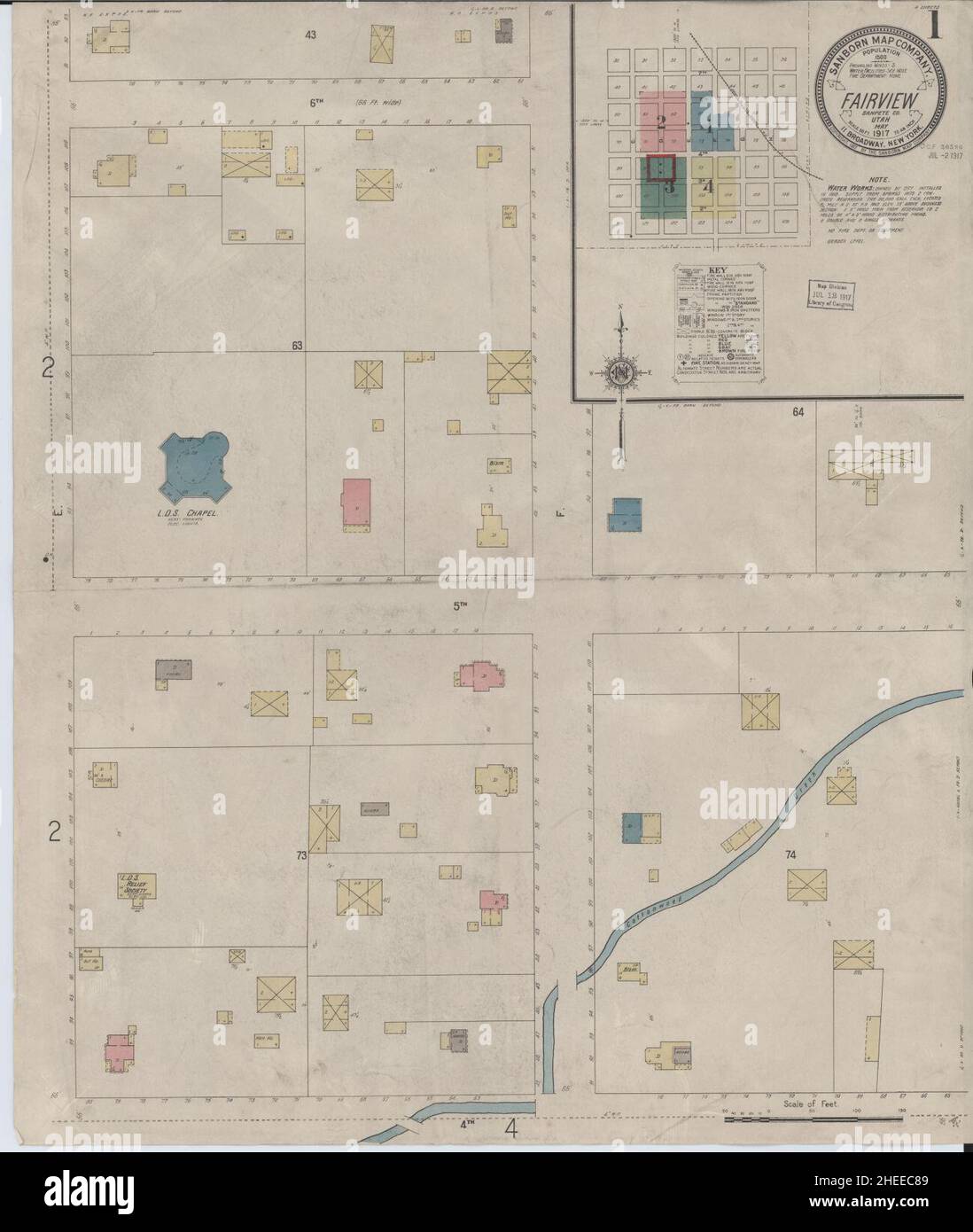Map of fairview utah hi-res stock photography and images - Alamy