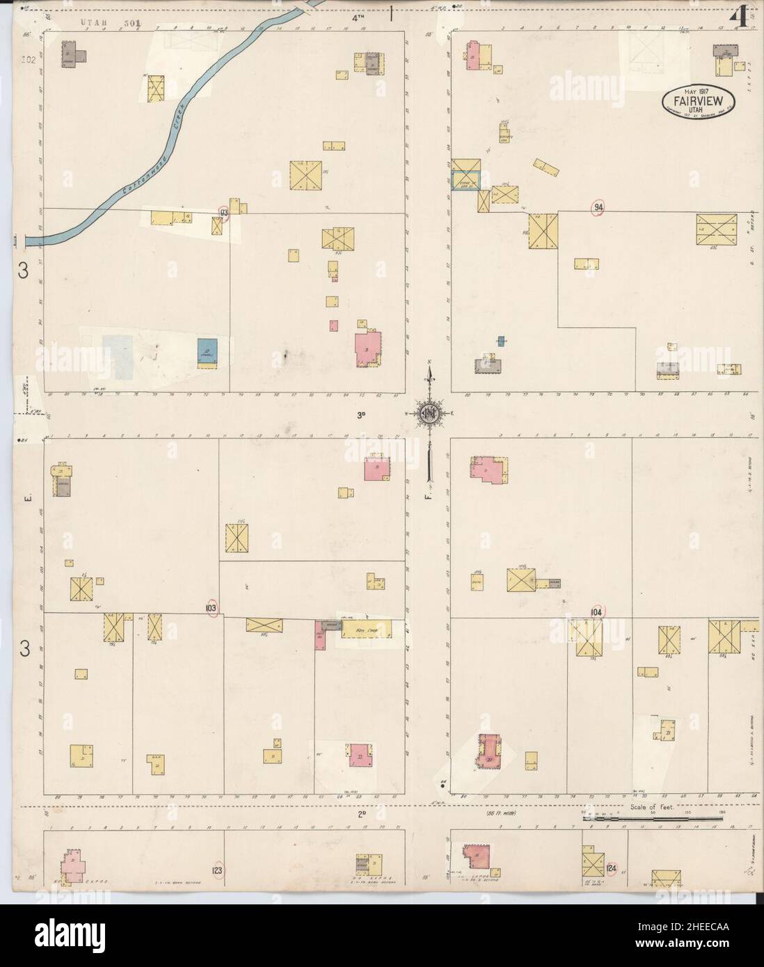 Map of fairview utah hi-res stock photography and images - Alamy