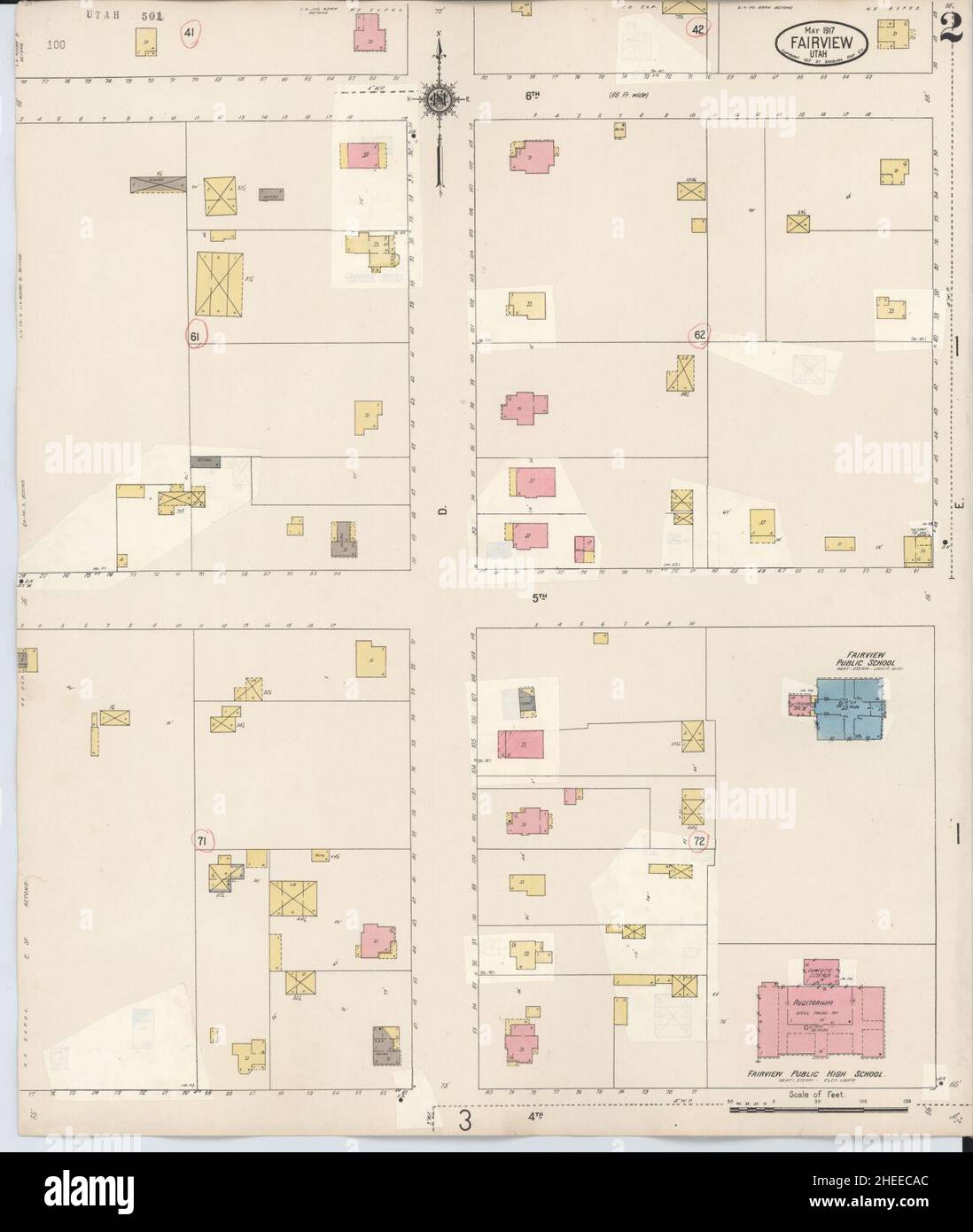 Map of fairview utah hi-res stock photography and images - Alamy
