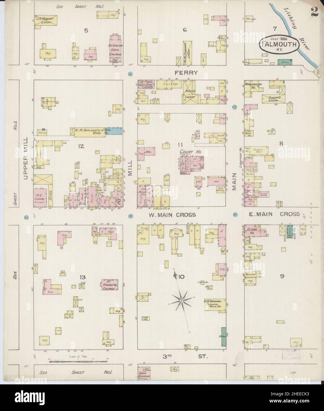 Pendleton county map hi-res stock photography and images - Alamy
