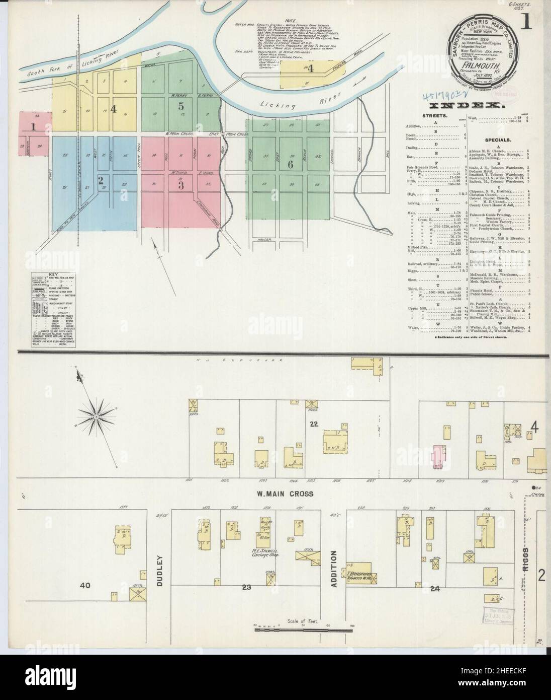 Sanborn Fire Insurance Map from Falmouth, Pendleton County, Kentucky ...
