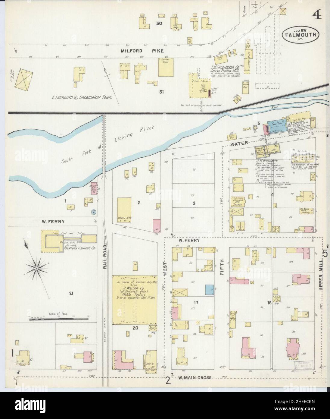 Sanborn Fire Insurance Map from Falmouth, Pendleton County, Kentucky ...