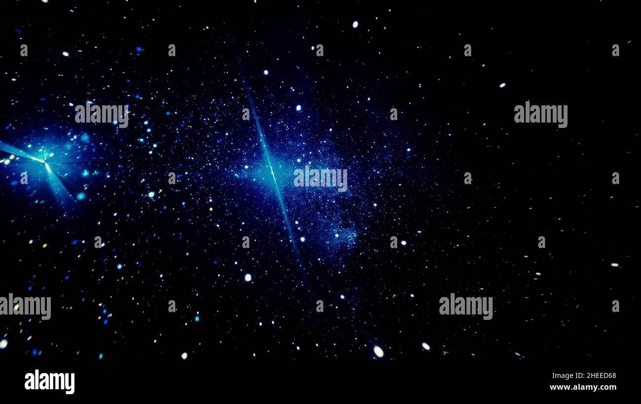 Flying through dense star field hi-res stock photography and images - Alamy