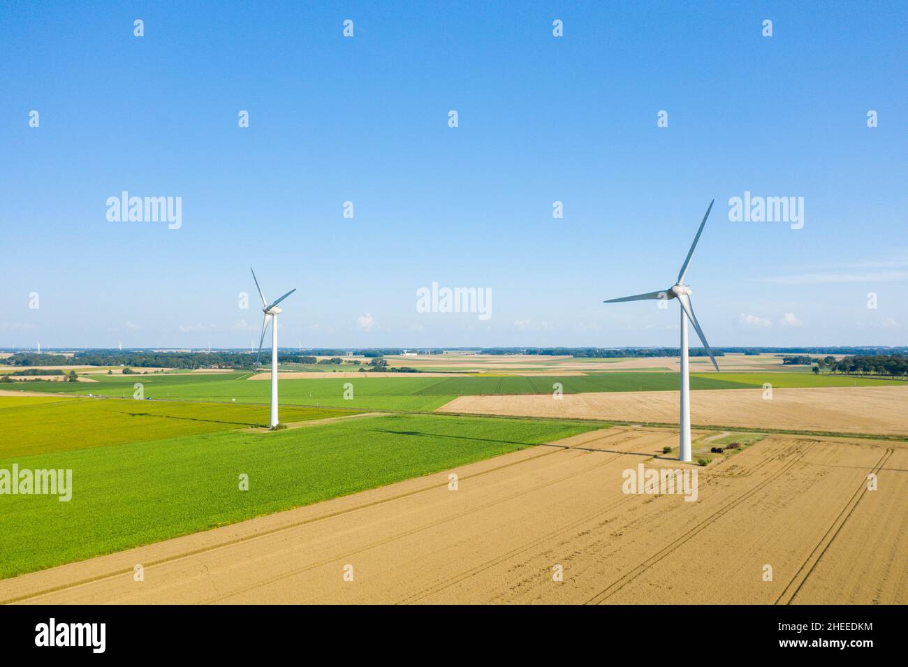 This landscape photo was taken in Europe, France, Normandy, in summer ...