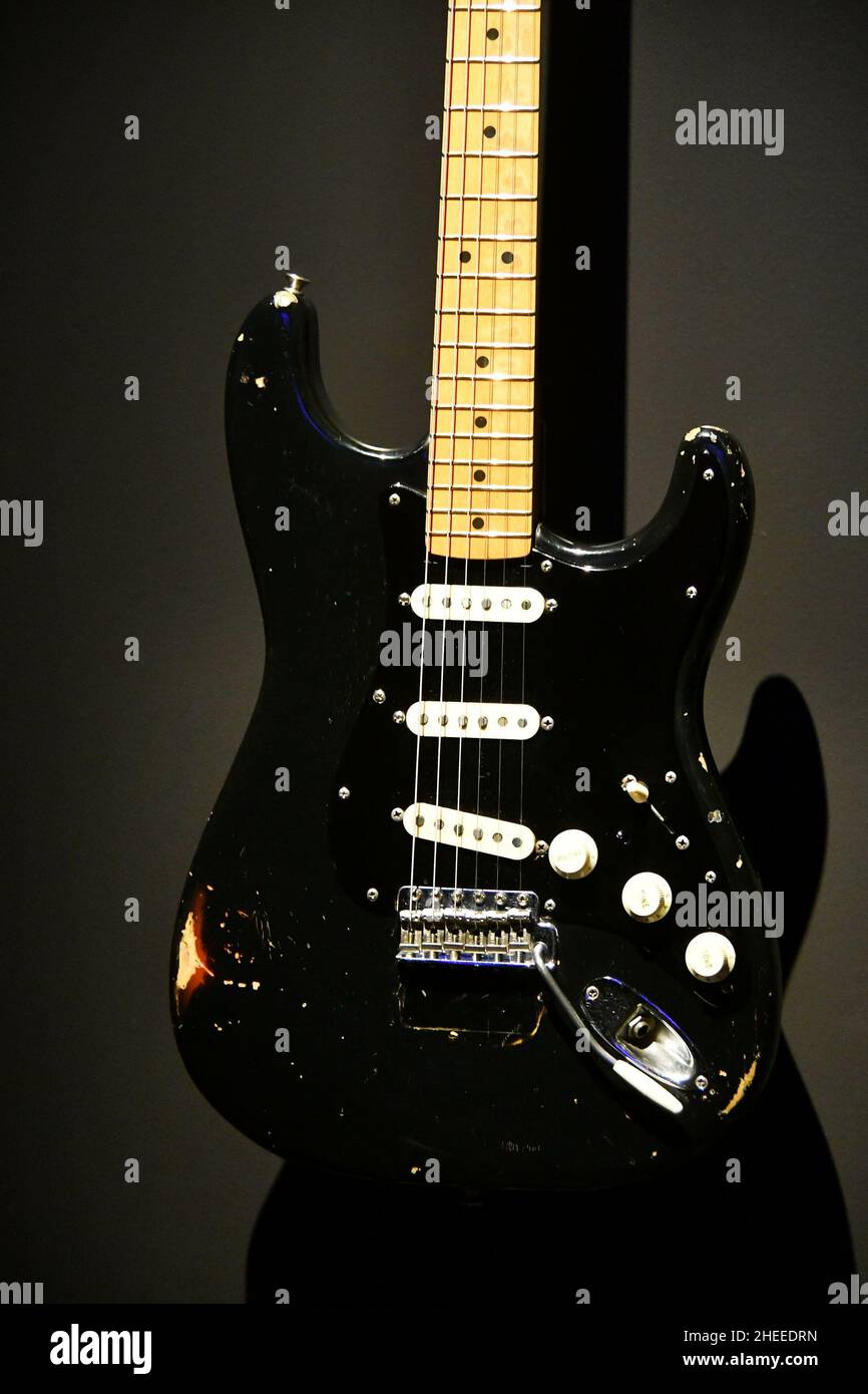 London - Britain - 20190327 The David Gilmour Guitar Collection at ...