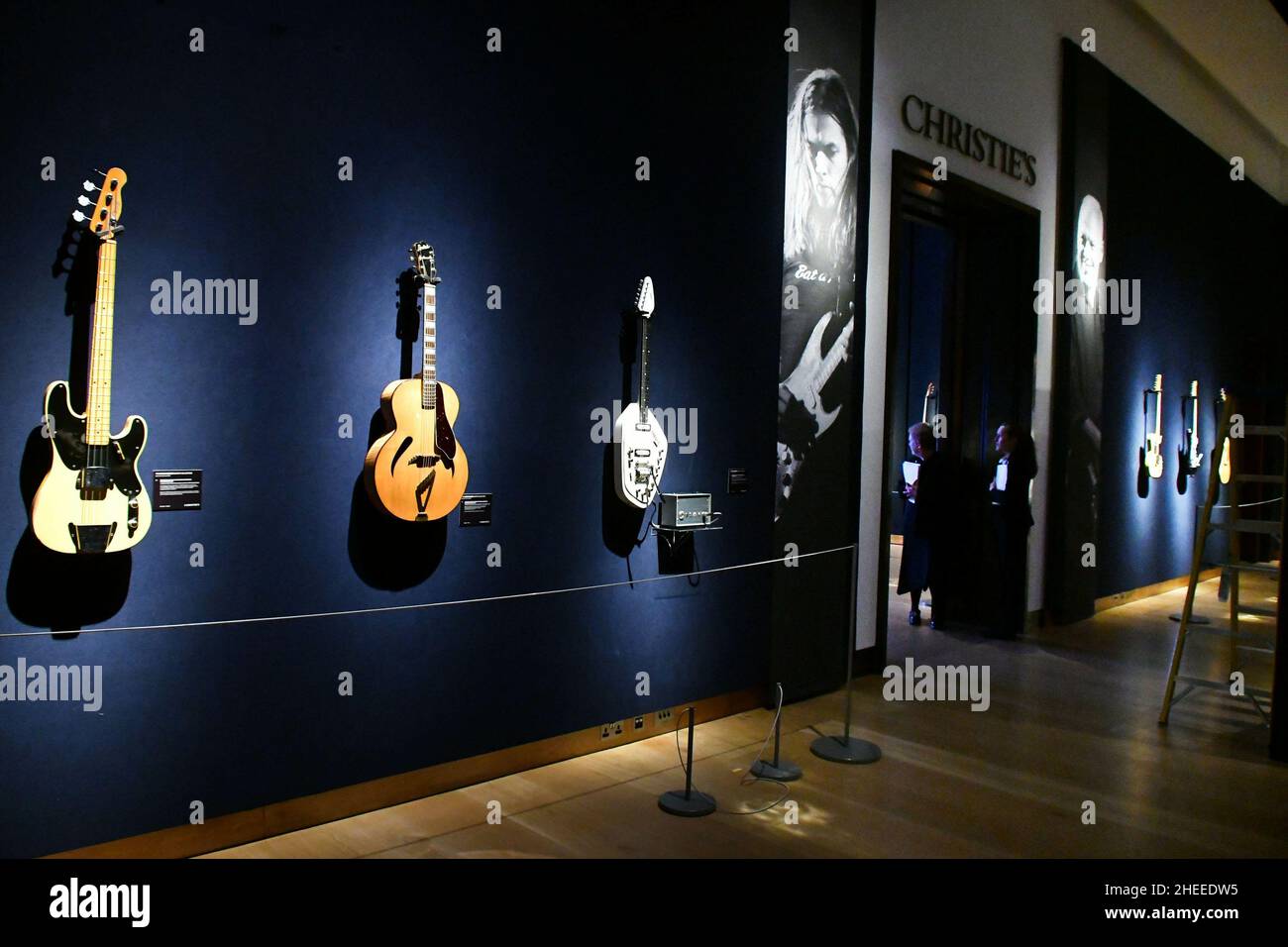 London - Britain - 20190327 The David Gilmour Guitar Collection at ...