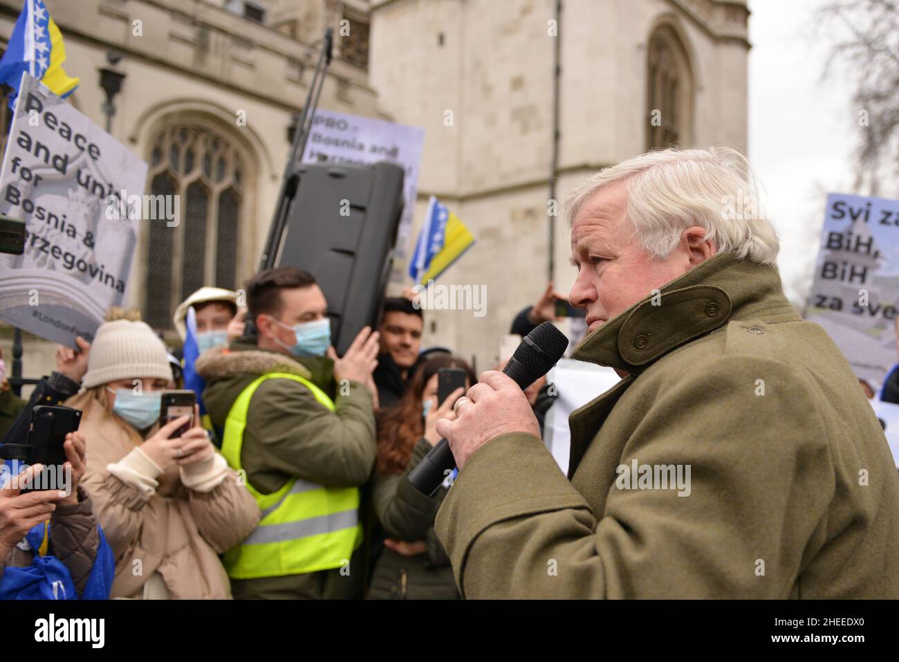 London, UK. 10th Jan, 2022. British MP and former UN commander in ...