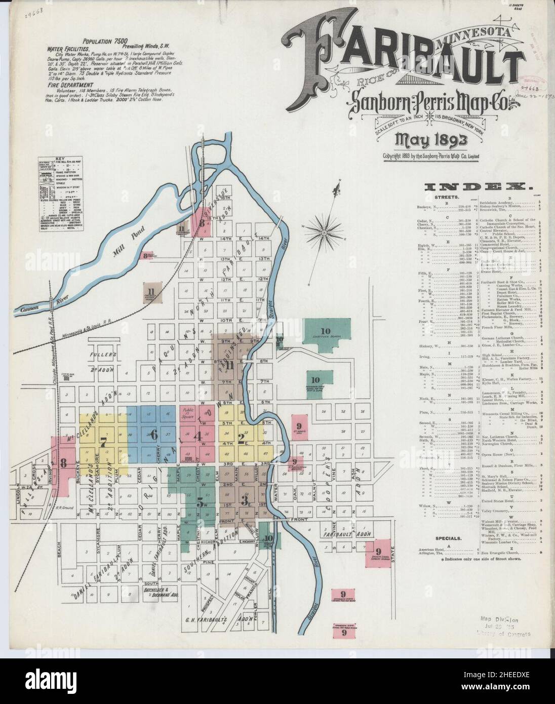 Map of faribault hi-res stock photography and images - Alamy