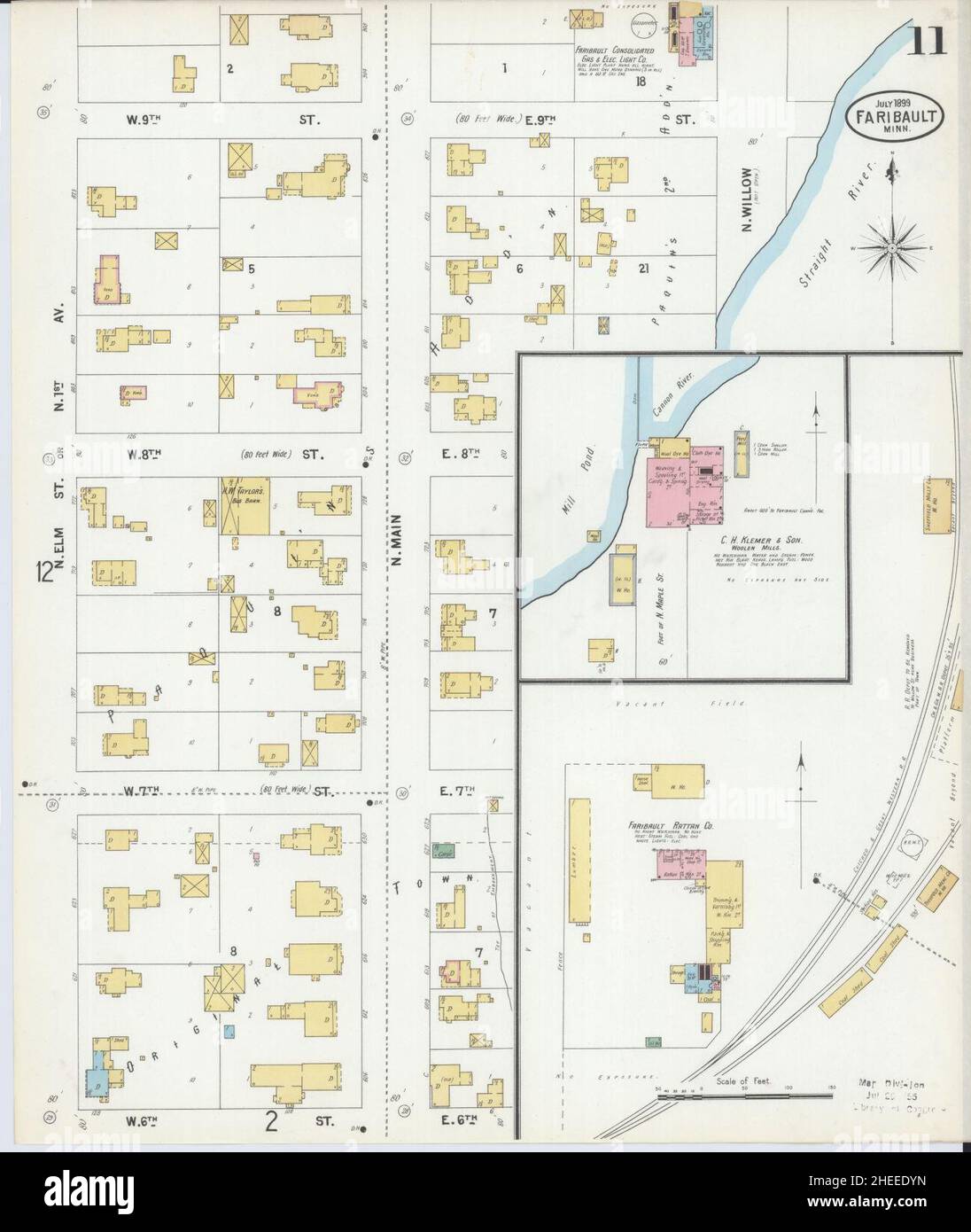 Faribault map hi-res stock photography and images - Alamy