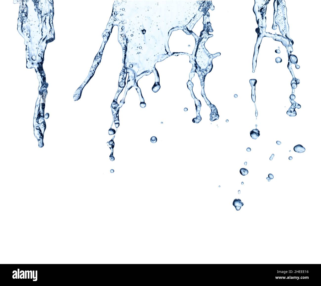 water splash drop blue liquid bubble Stock Photo - Alamy