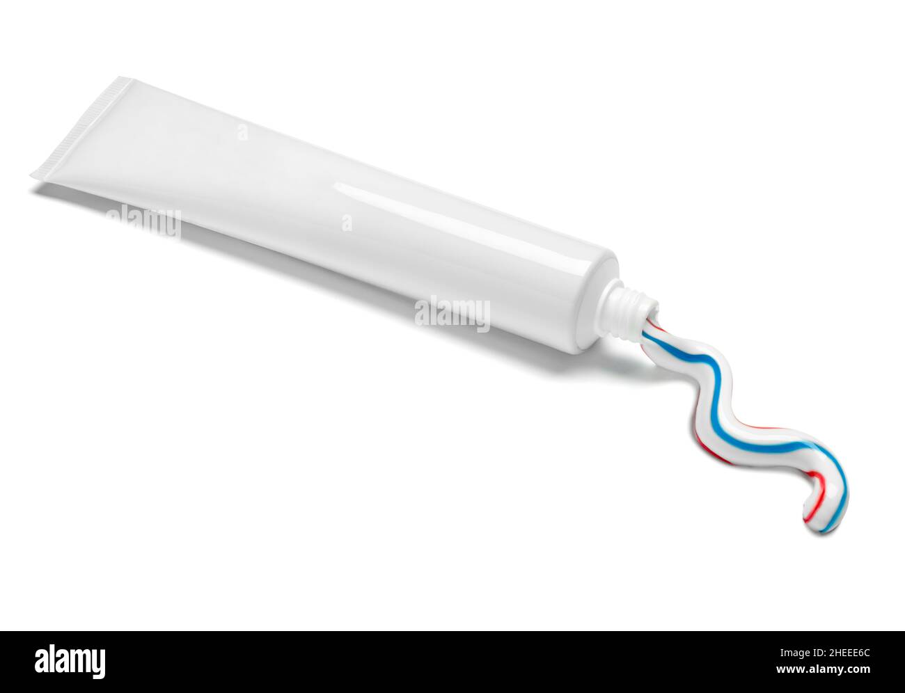 toothpaste white tube hygiene health care Stock Photo - Alamy