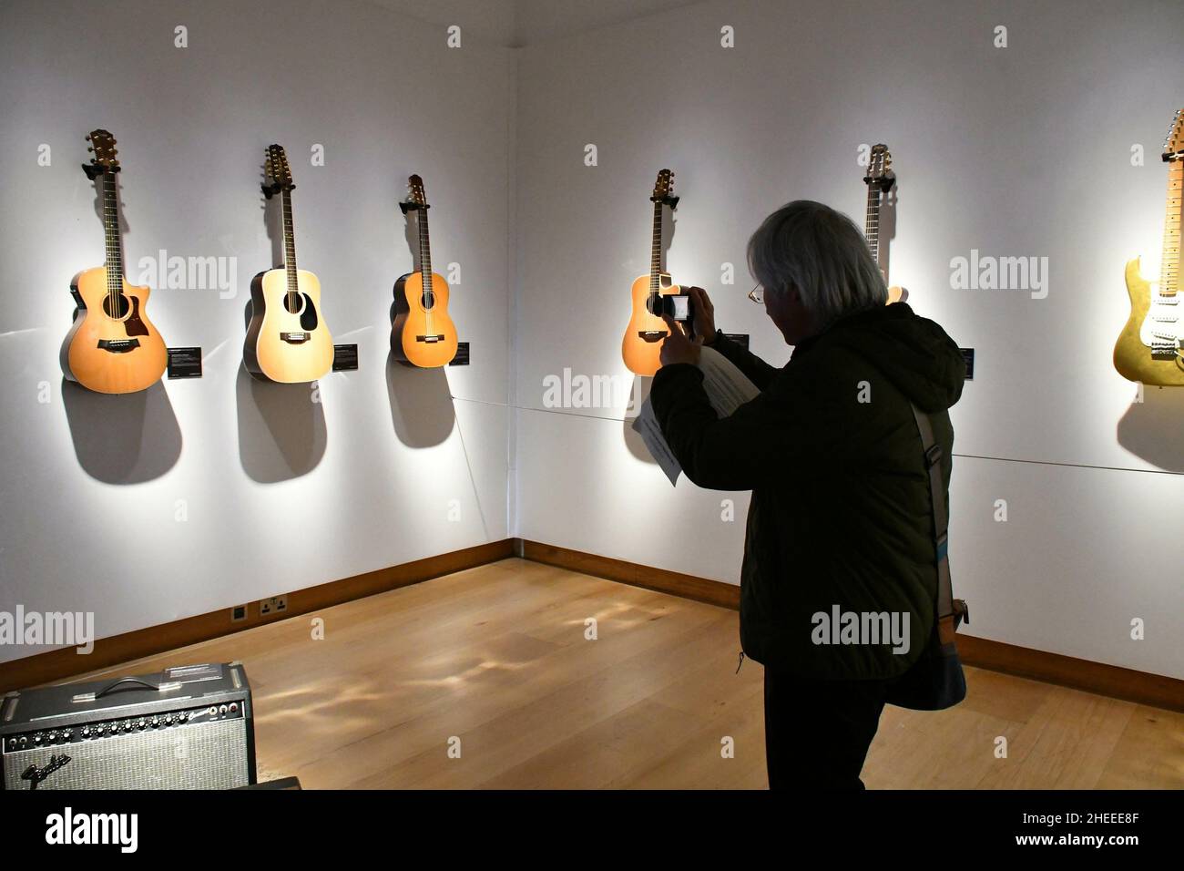 London - Britain - 20190327 The David Gilmour Guitar Collection at ...