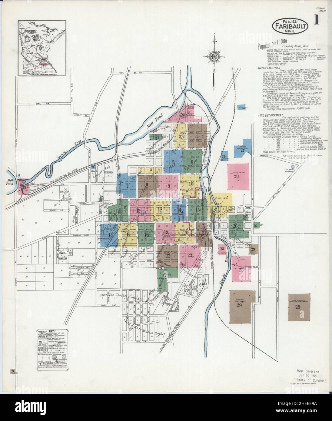 Map of faribault minnesota hi-res stock photography and images - Alamy