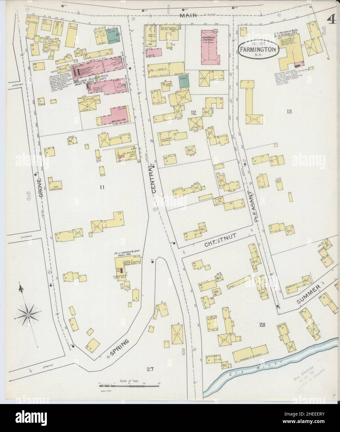 Farmington new hampshire map hi-res stock photography and images - Alamy