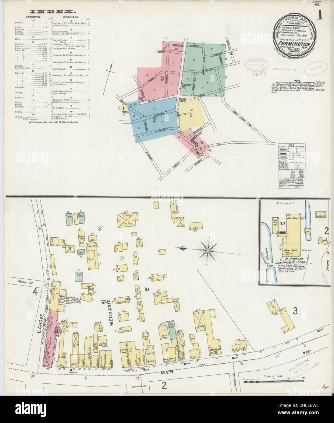 Farmington new hampshire map hi-res stock photography and images - Alamy