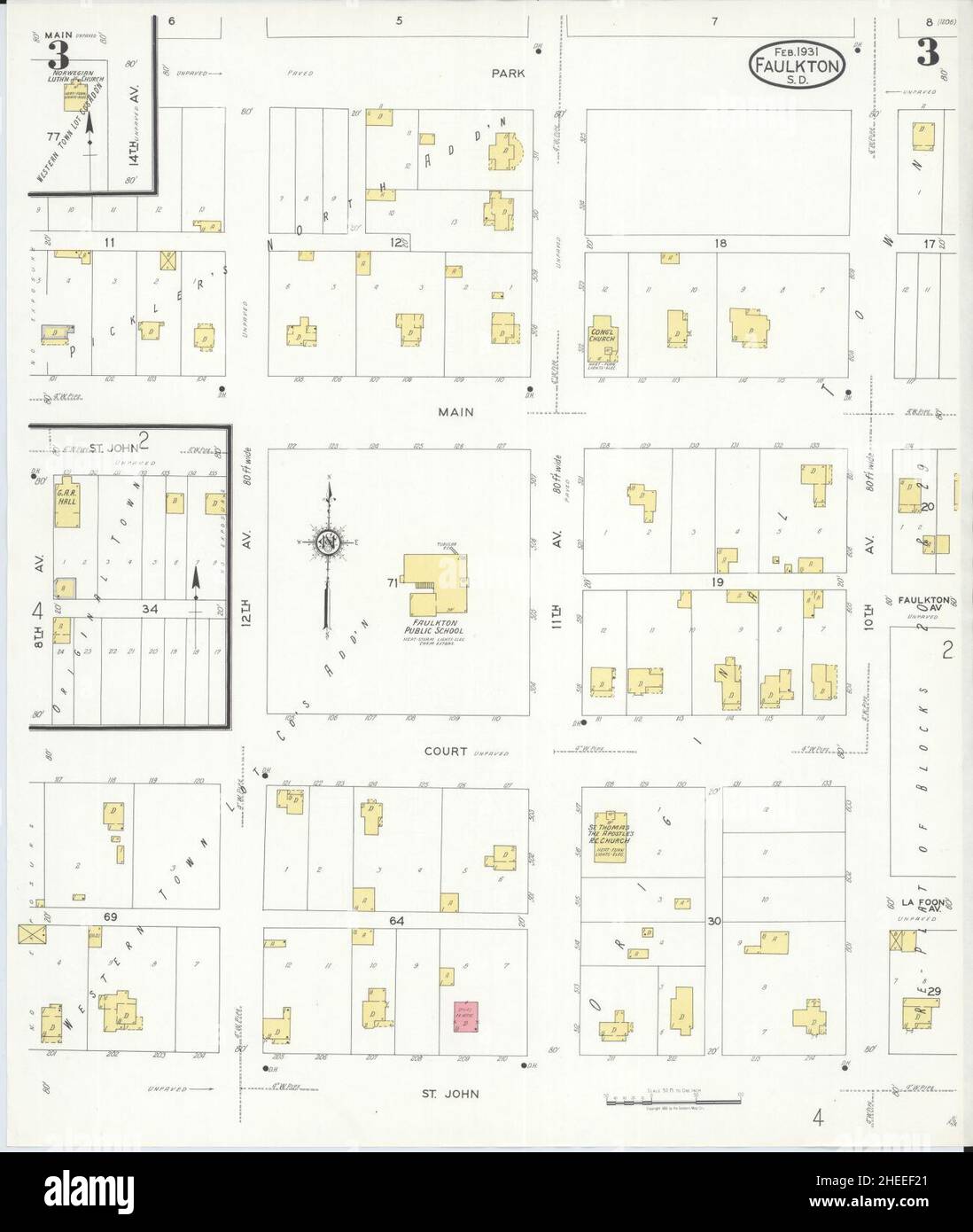 Map of faulkton south dakota hi-res stock photography and images - Alamy