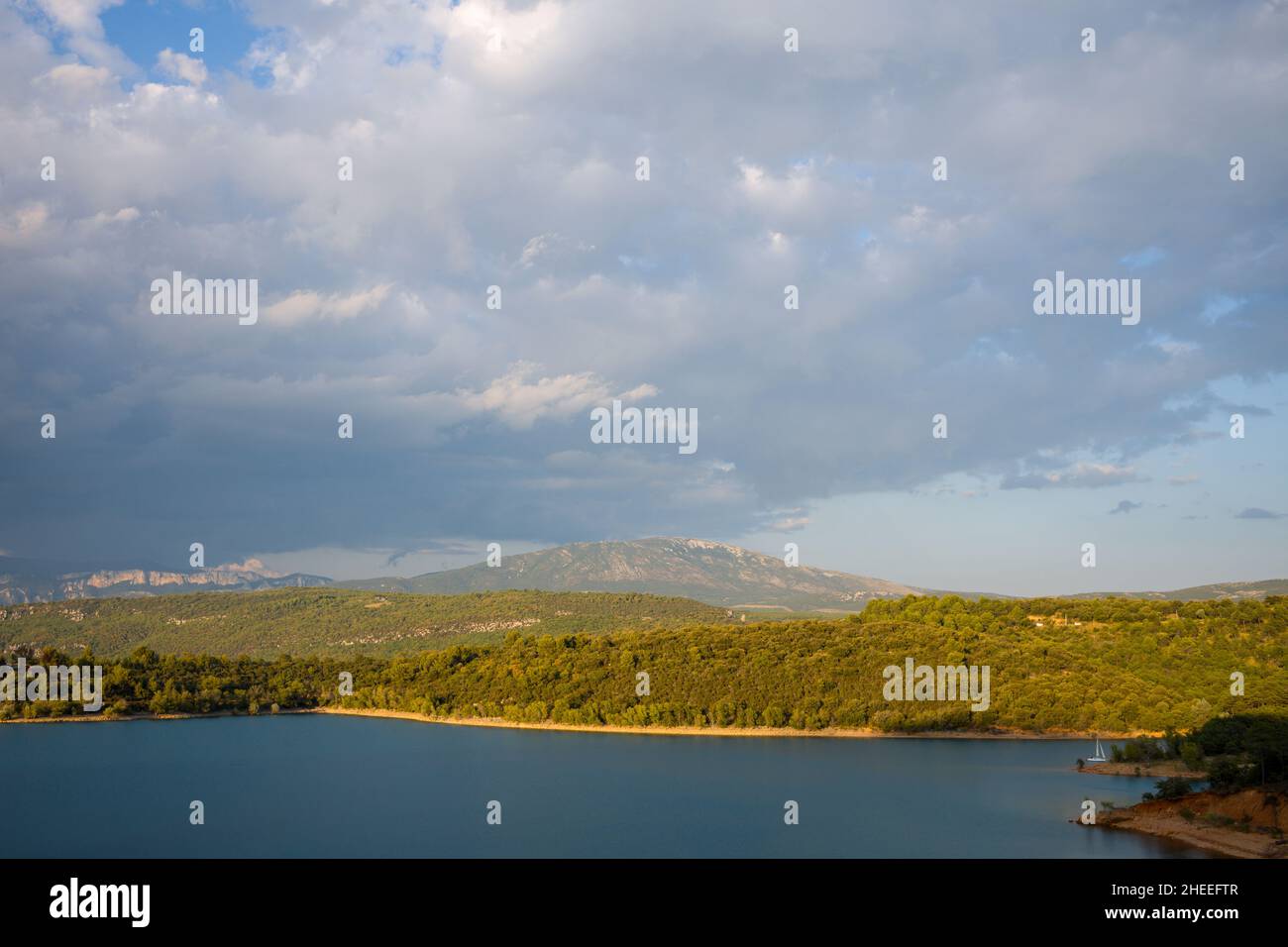 This landscape photo was taken in Europe, in France, Provence Alpes ...