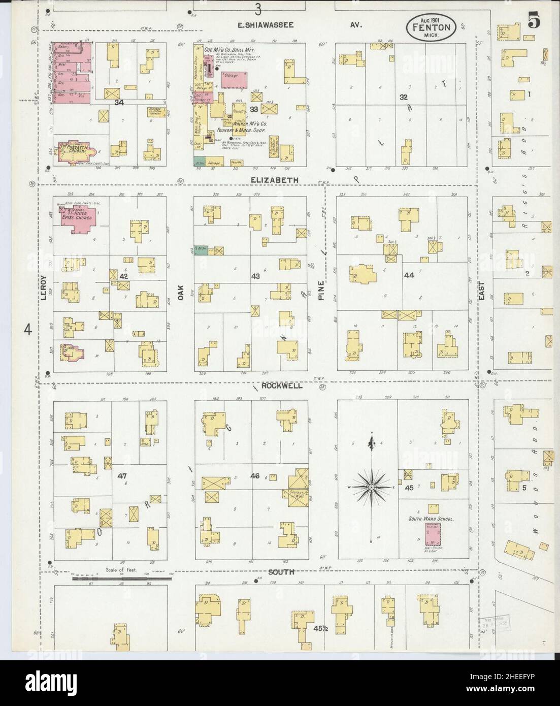Fenton michigan map hi-res stock photography and images - Alamy