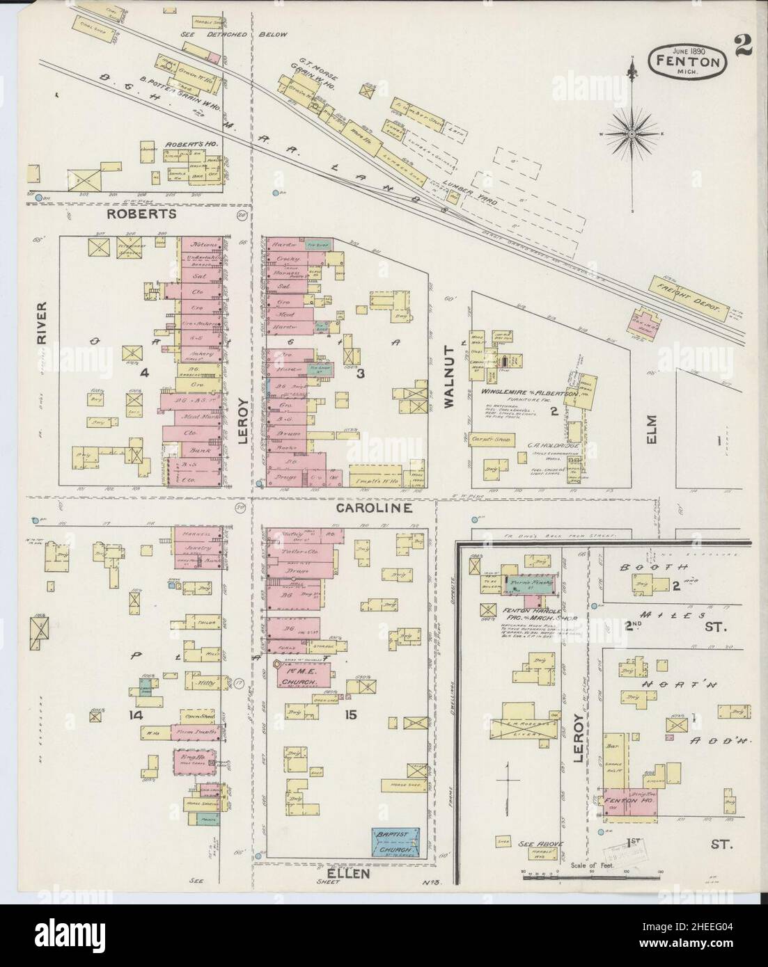 Fenton map hi-res stock photography and images - Alamy