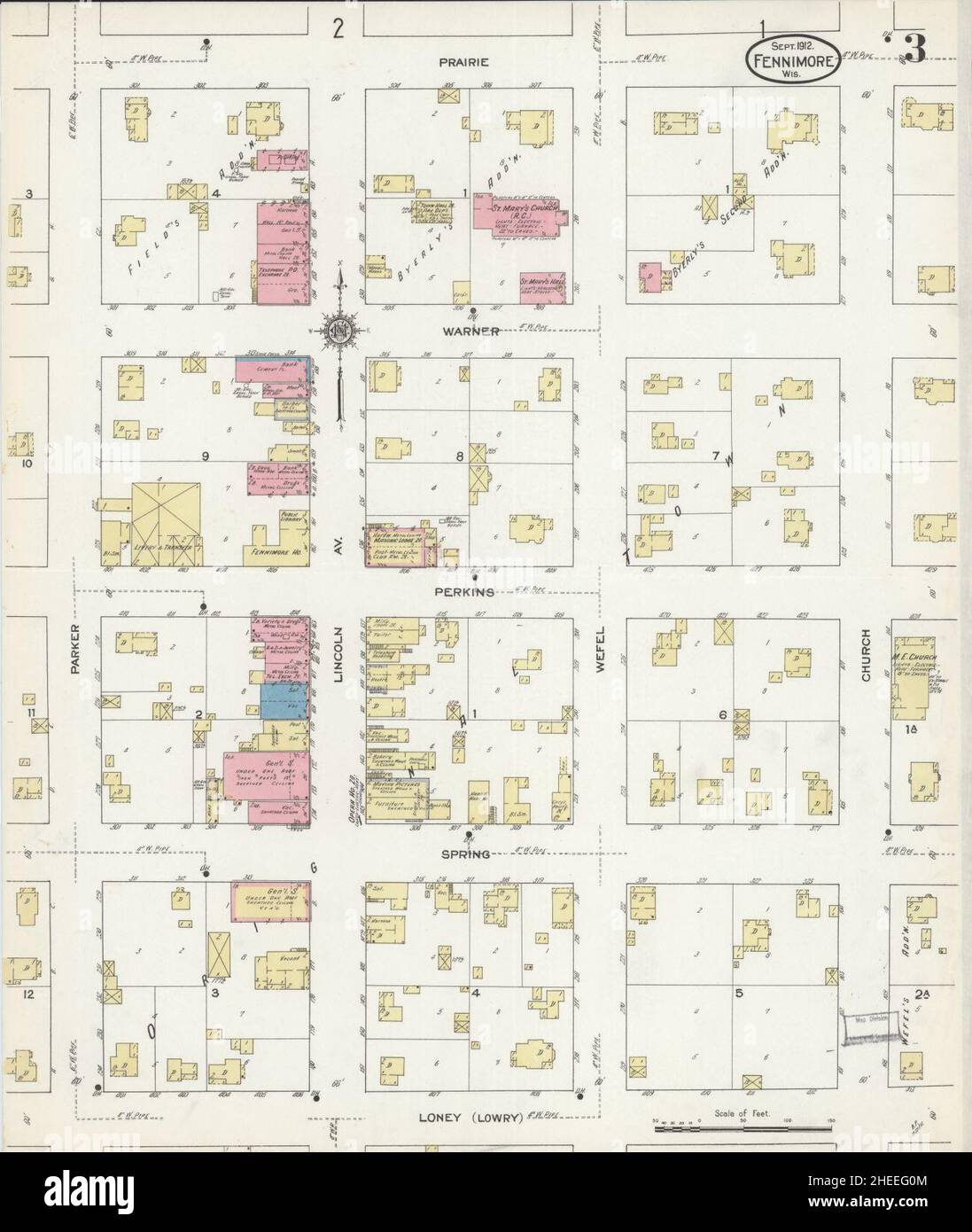 Map of fennimore wisconsin hi-res stock photography and images - Alamy
