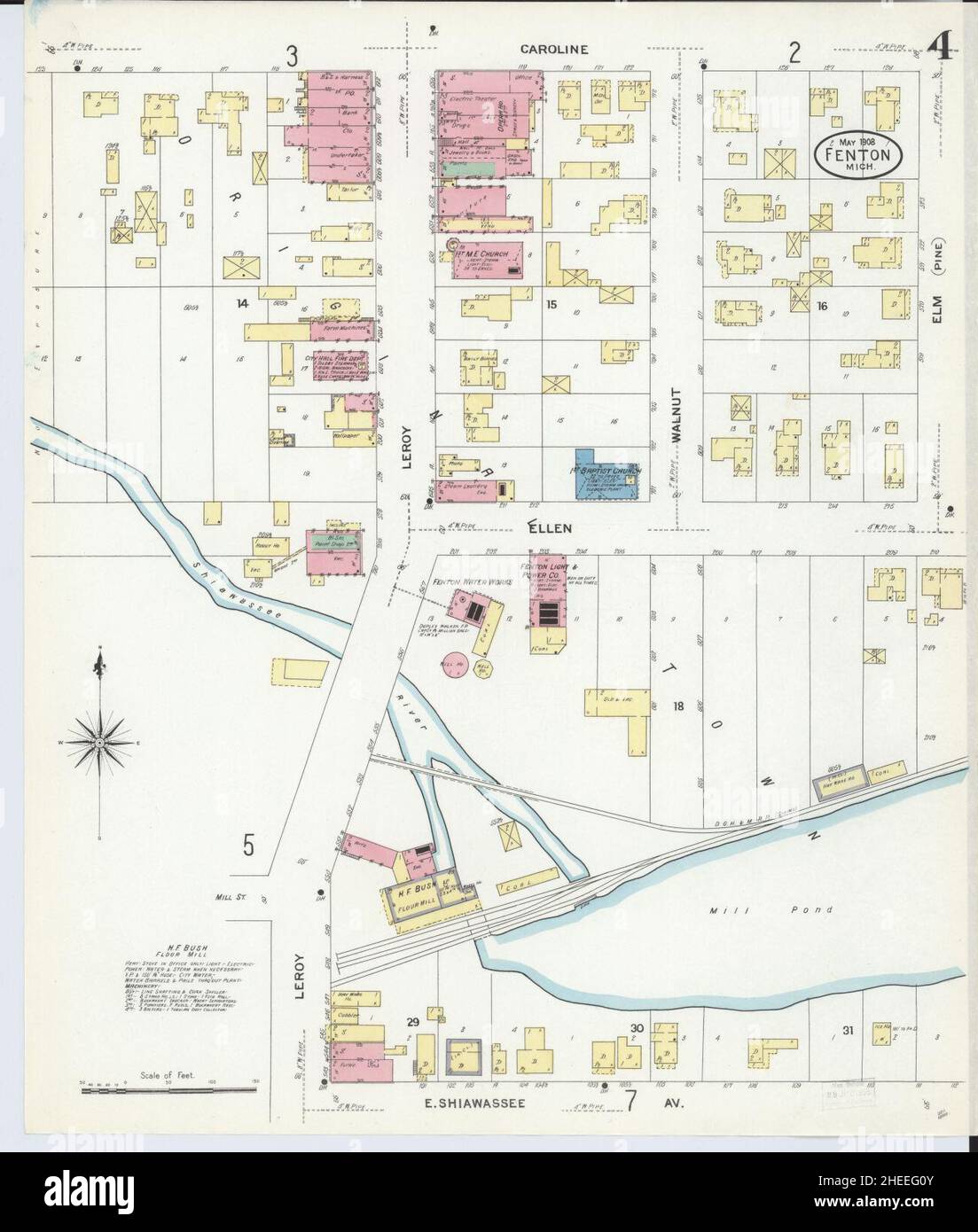 Fenton michigan map hi-res stock photography and images - Alamy