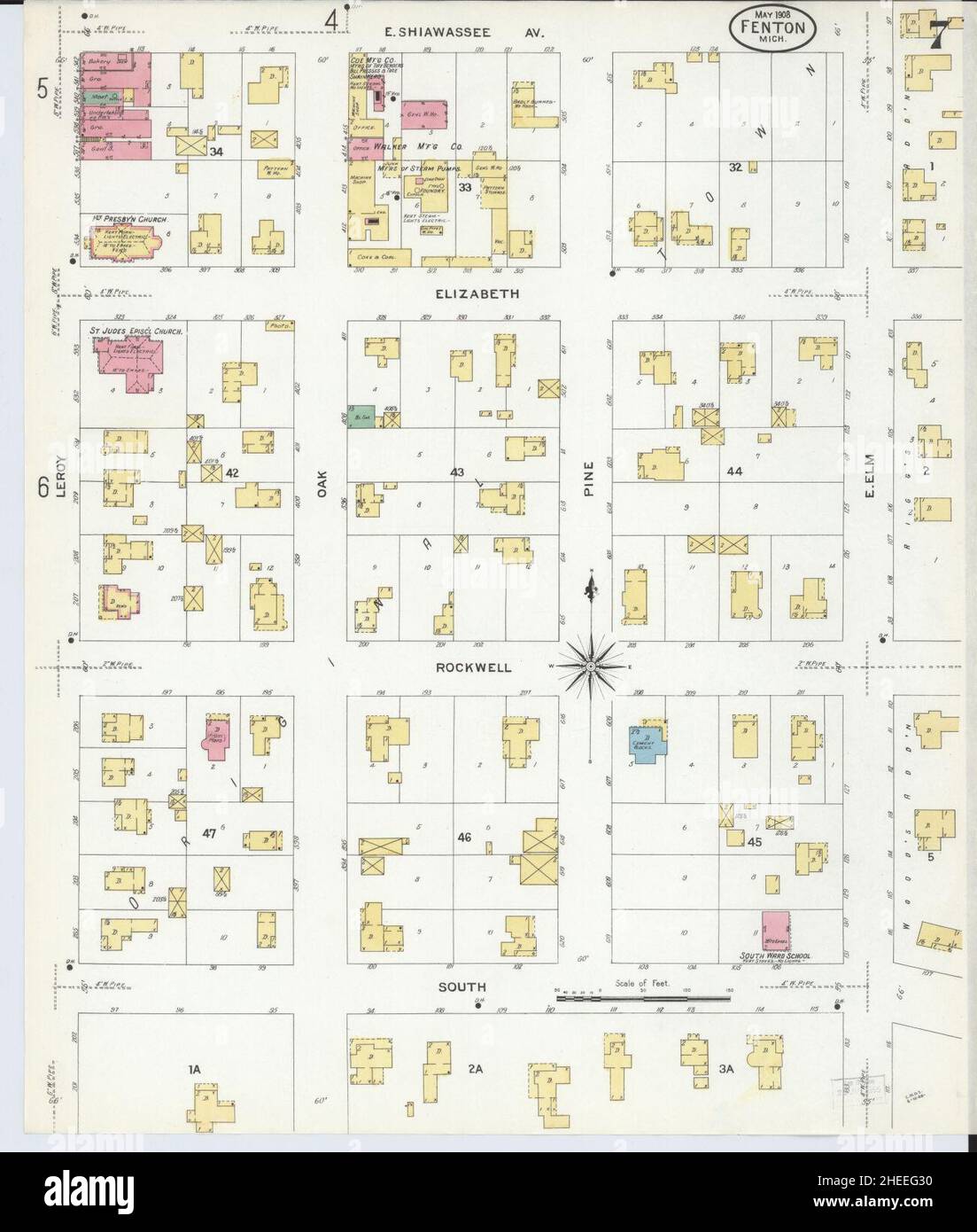 Fenton michigan map hi-res stock photography and images - Alamy