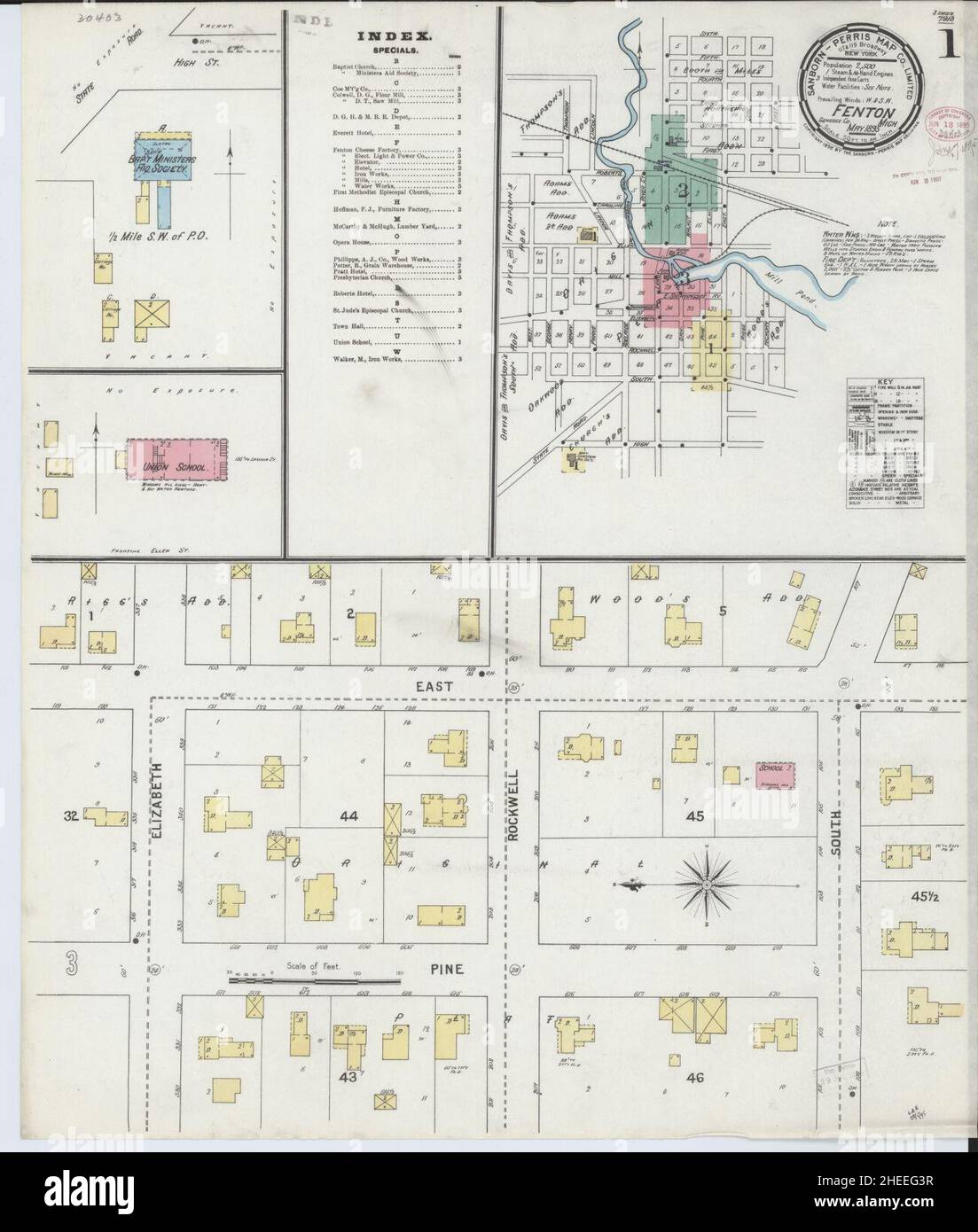 Map of fenton hi-res stock photography and images - Alamy