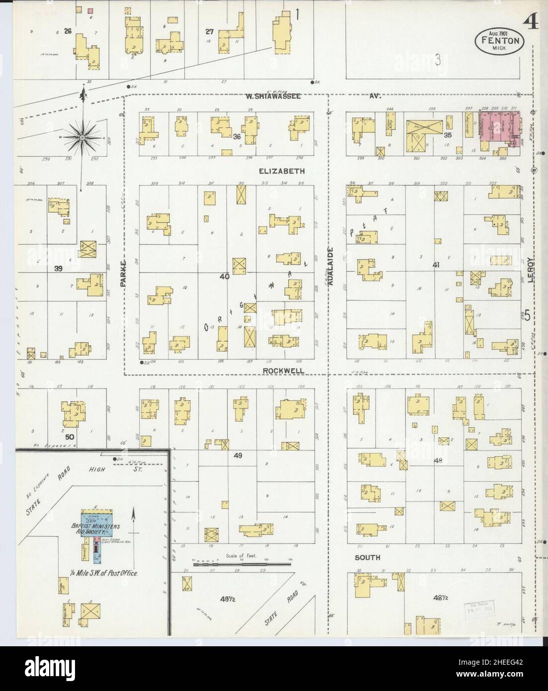 Fenton michigan map hi-res stock photography and images - Alamy