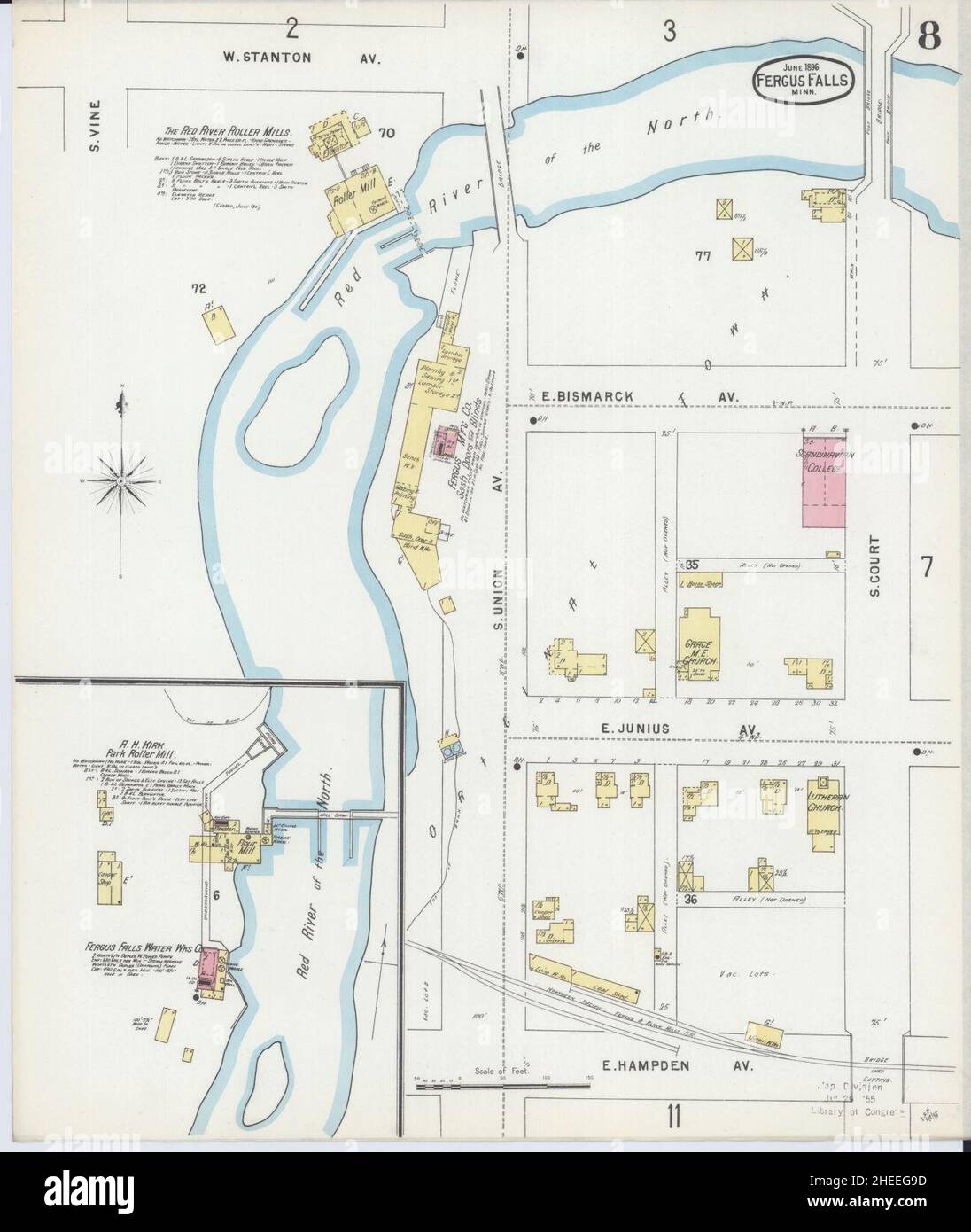 Map of fergus falls hi-res stock photography and images - Alamy
