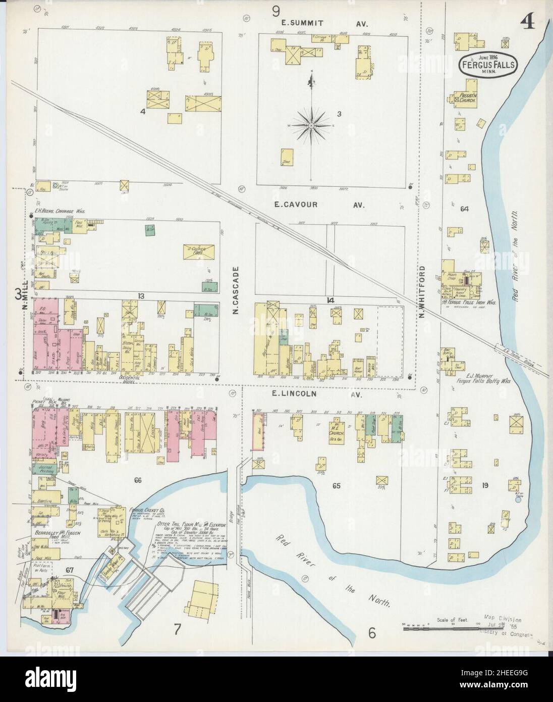 Fergus falls minnesota map hi-res stock photography and images - Alamy