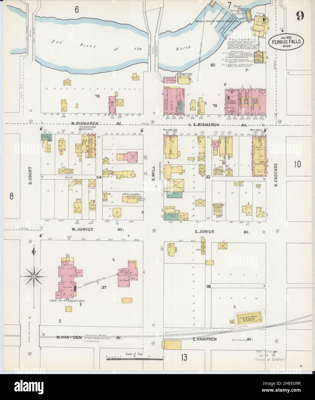 Map of fergus falls hi-res stock photography and images - Alamy