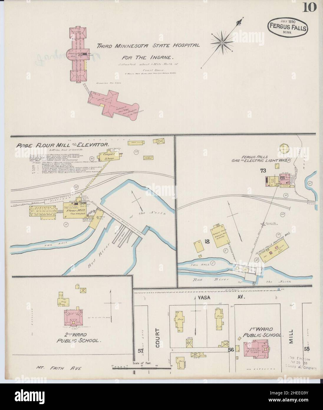 Map of fergus falls minnesota hi-res stock photography and images - Alamy