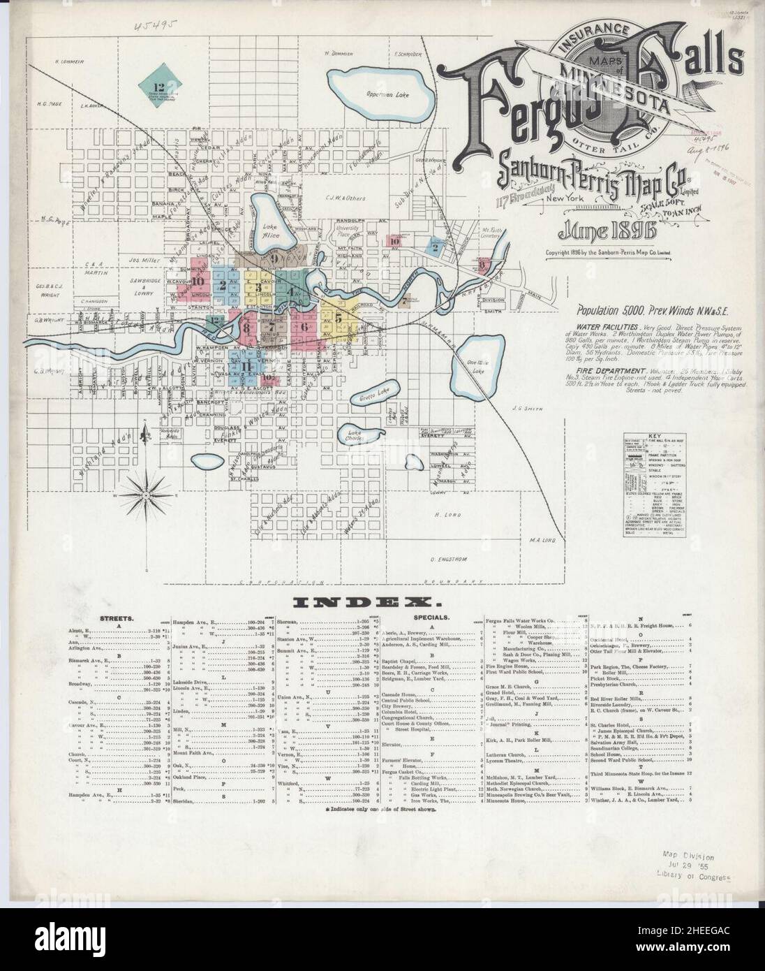 Map of fergus falls hi-res stock photography and images - Alamy