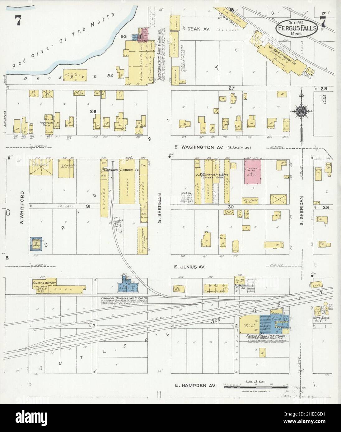 Map of fergus falls hi-res stock photography and images - Alamy