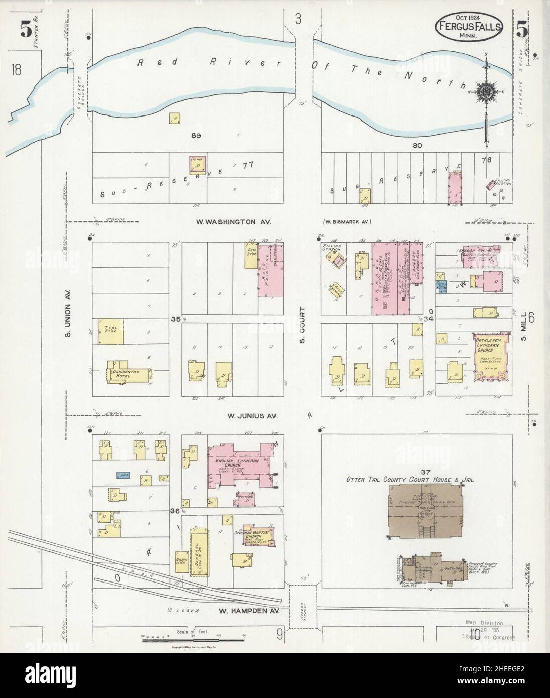 Map of fergus falls hi-res stock photography and images - Alamy