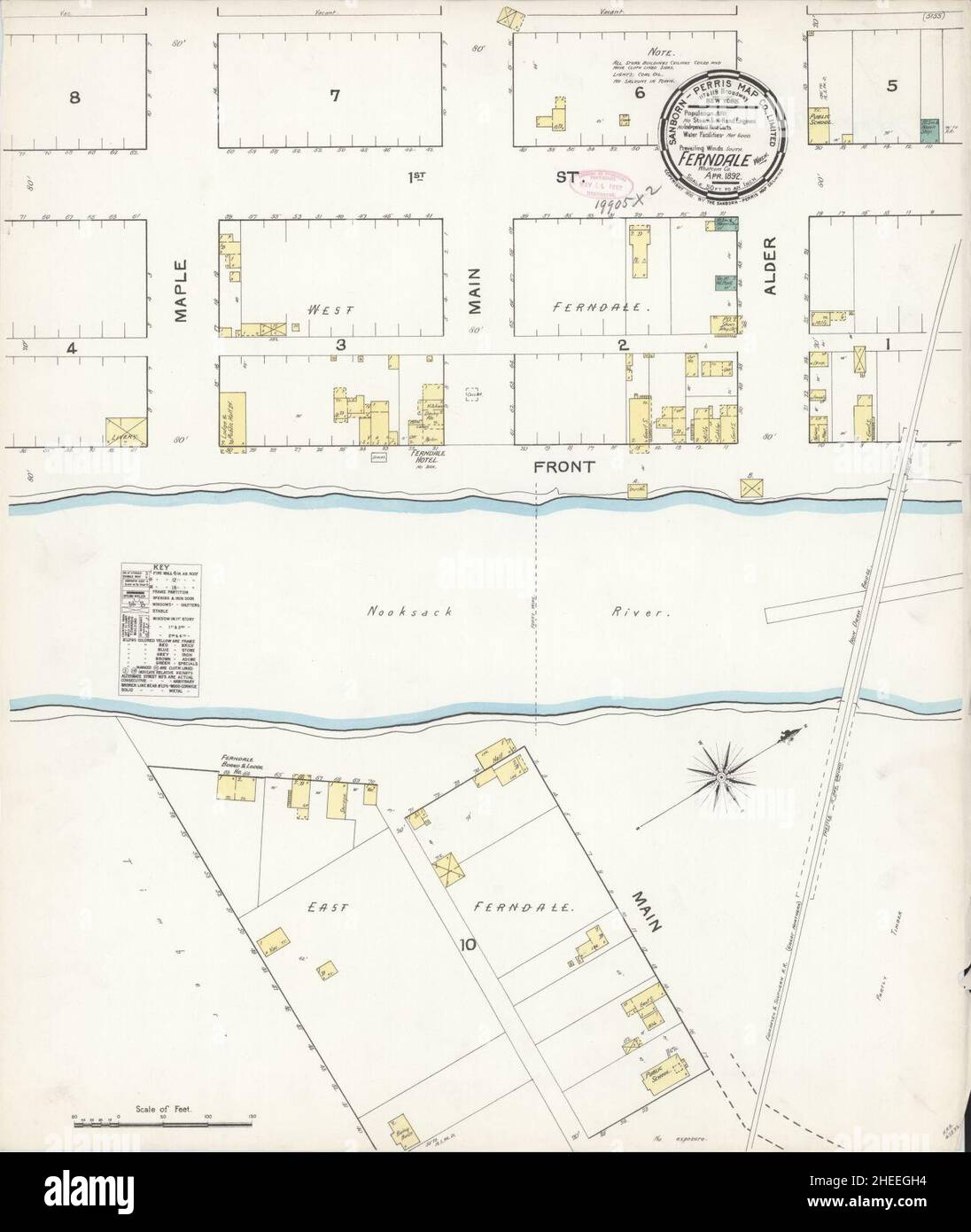 Map of ferndale washington hi-res stock photography and images - Alamy