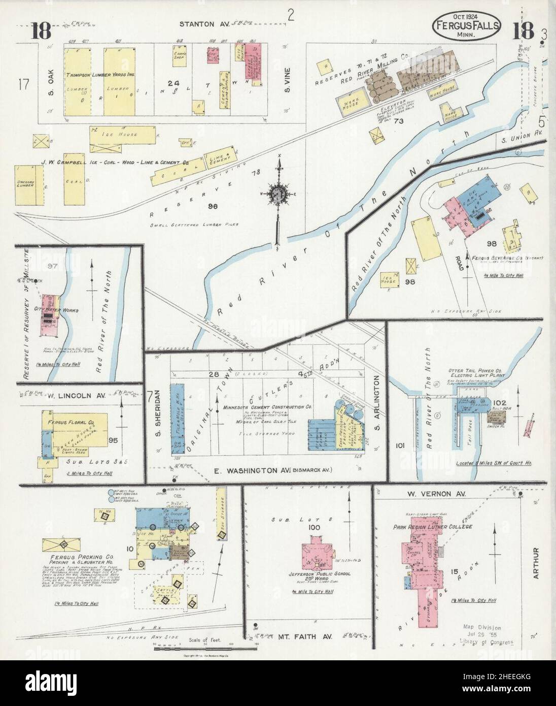 Fergus falls minnesota map hi-res stock photography and images - Alamy