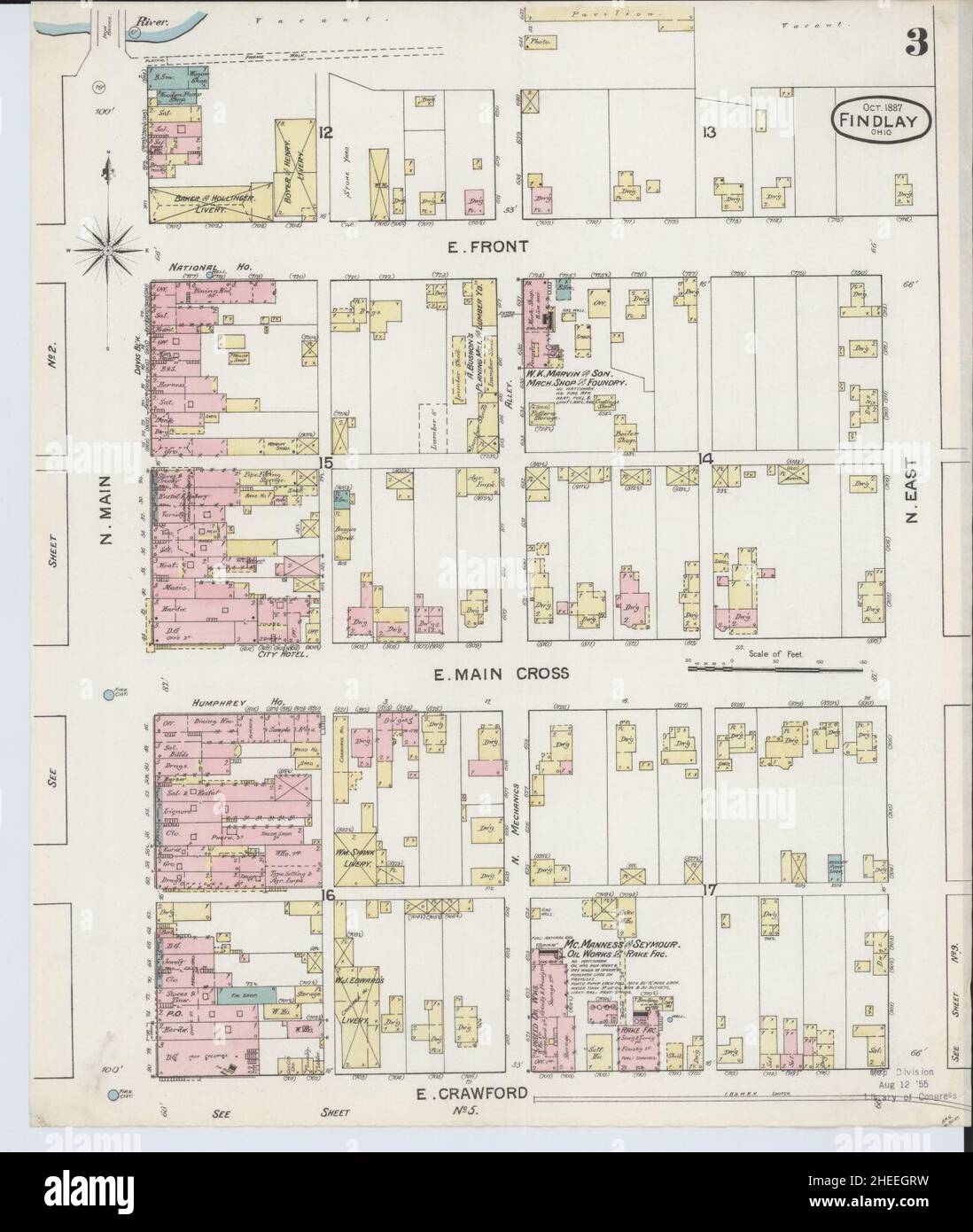 Map of findlay hi-res stock photography and images - Alamy