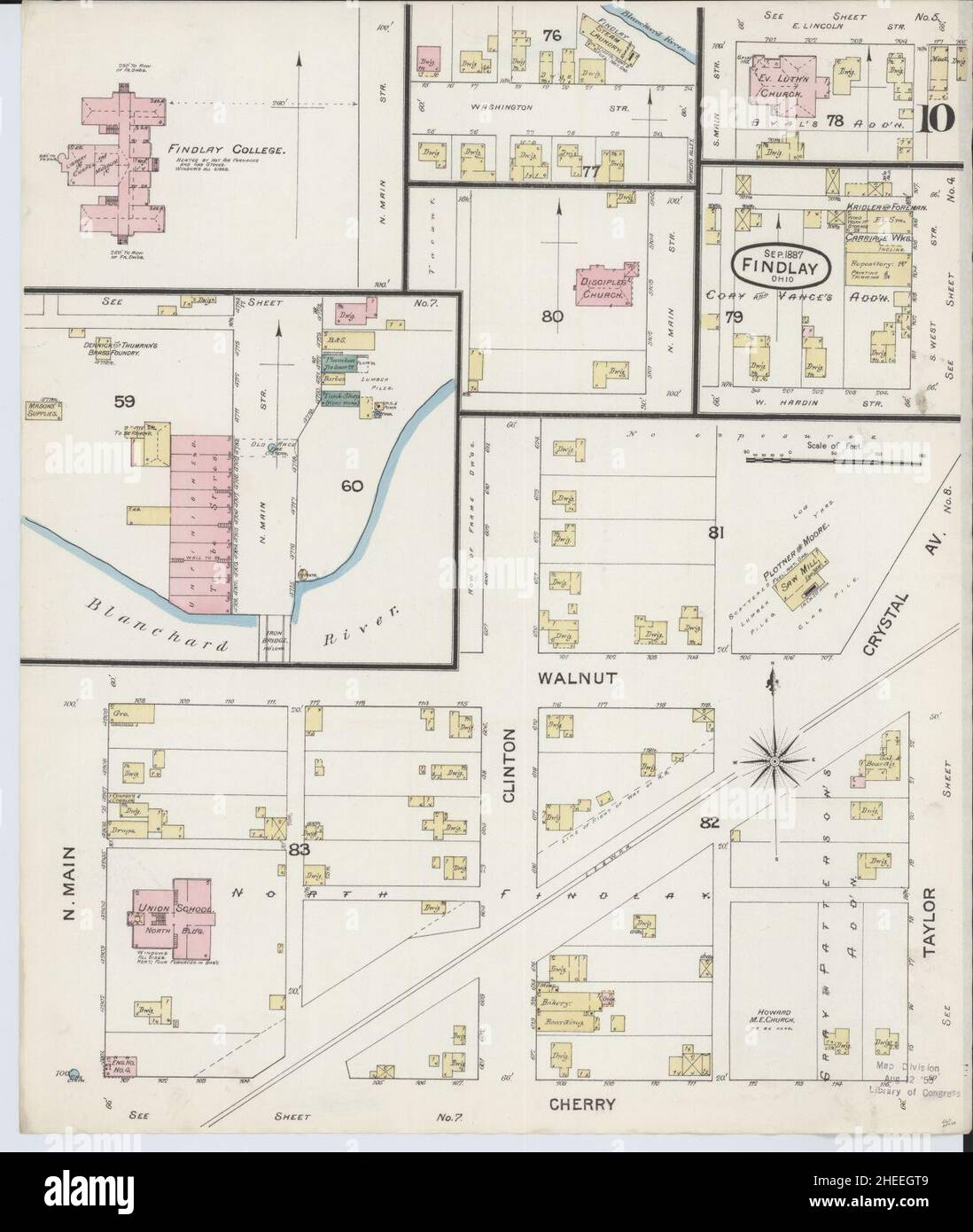 Map of findlay hi-res stock photography and images - Alamy