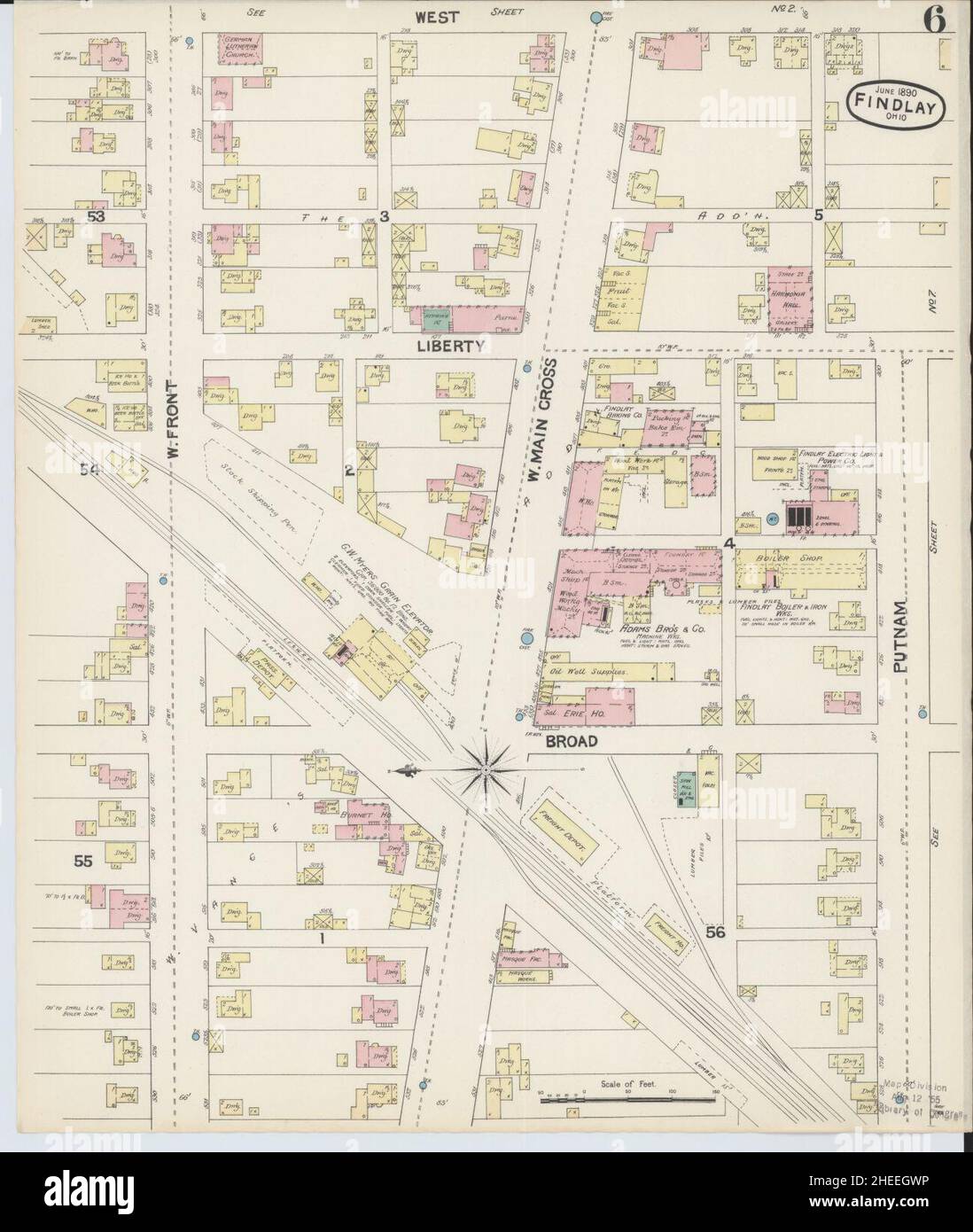 Map of findlay hi-res stock photography and images - Alamy