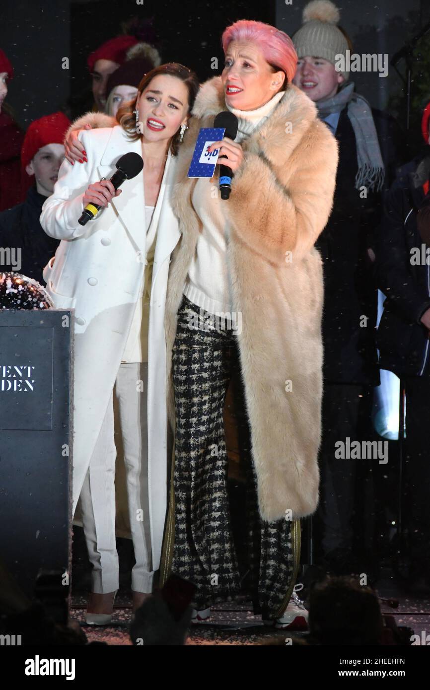 London - Britain - 20191112-Harriet ScottPaul FeigEmilia ClarkeEmma ...