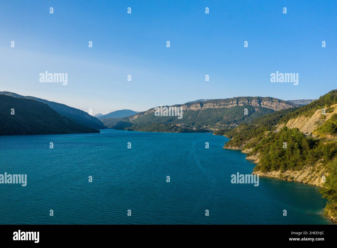 This landscape photo was taken in Europe, in France, Provence Alpes ...