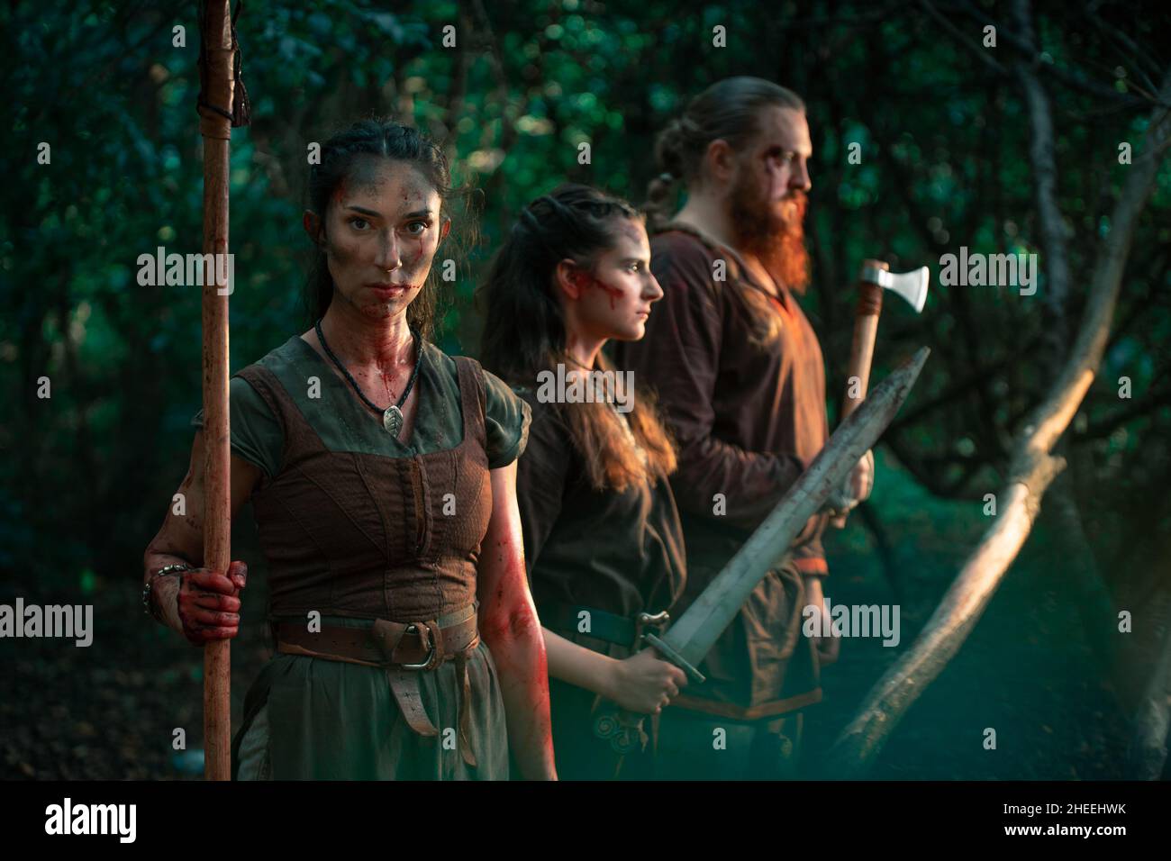 Viking axe spear sword hi-res stock photography and images - Alamy