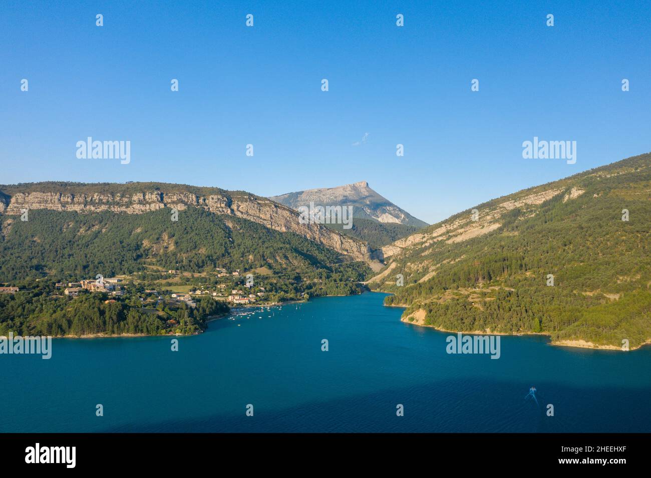 This landscape photo was taken in Europe, in France, Provence Alpes ...