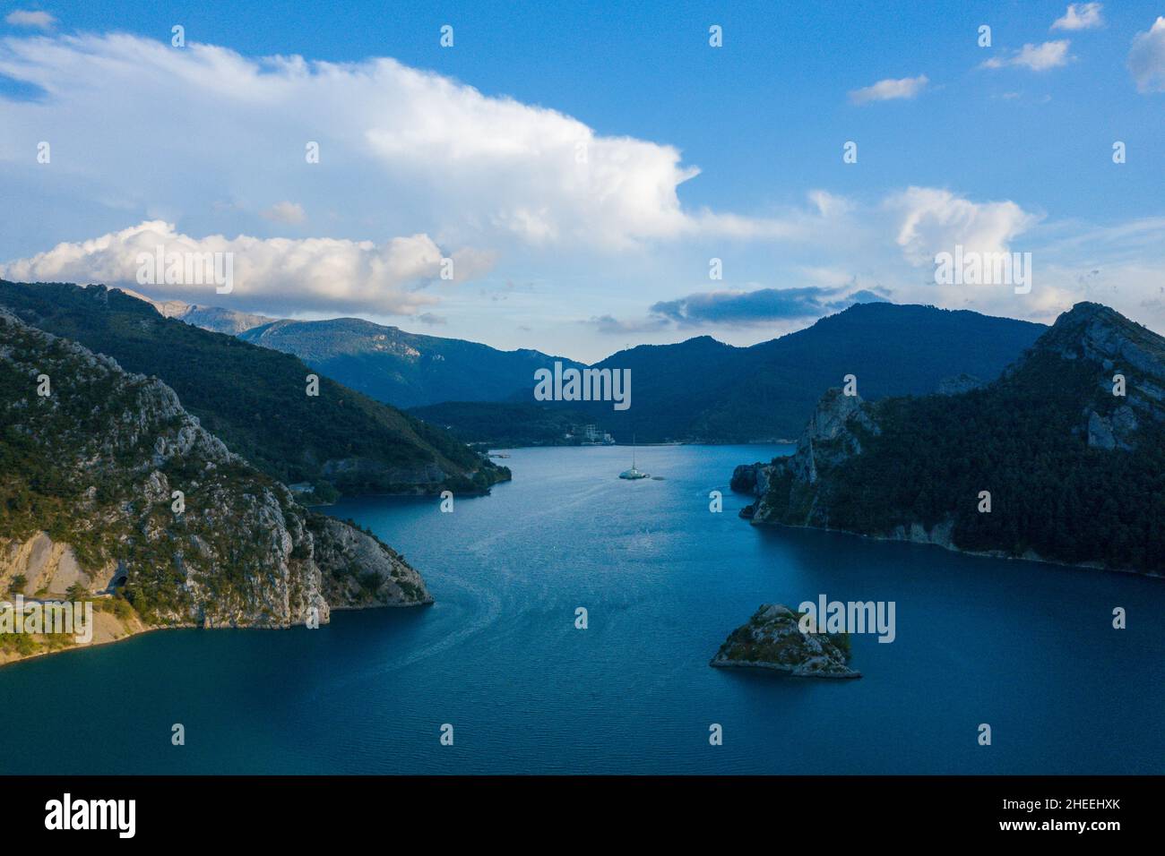 This landscape photo was taken in Europe, in France, Provence Alpes ...