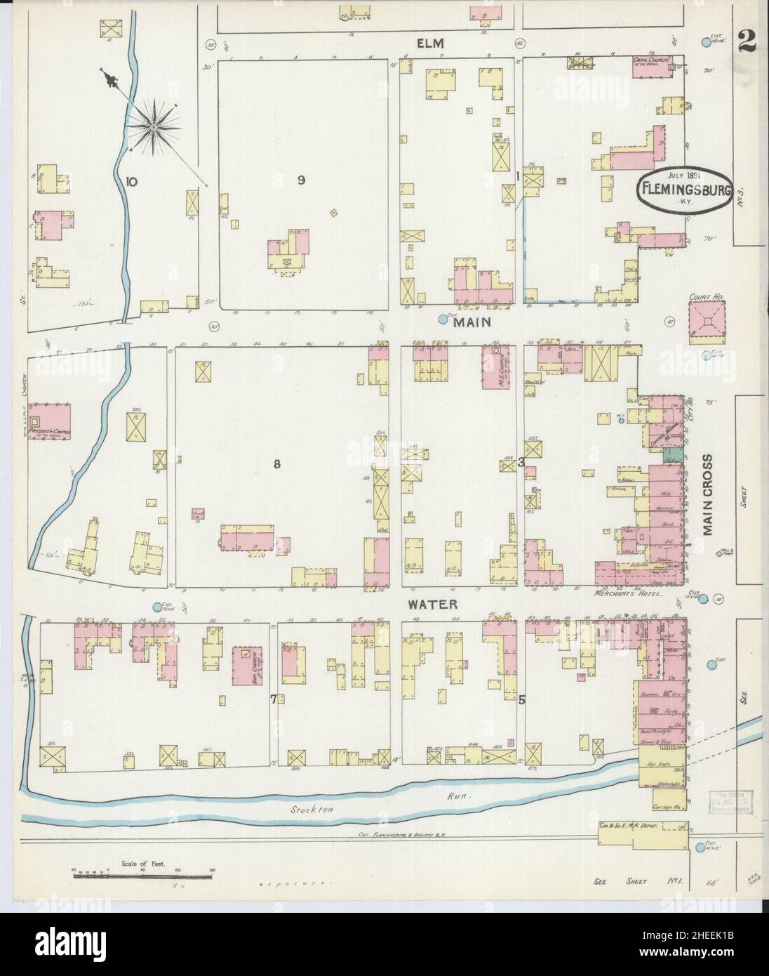 Sanborn Fire Insurance Map from Flemingsburg, Fleming County, Kentucky ...