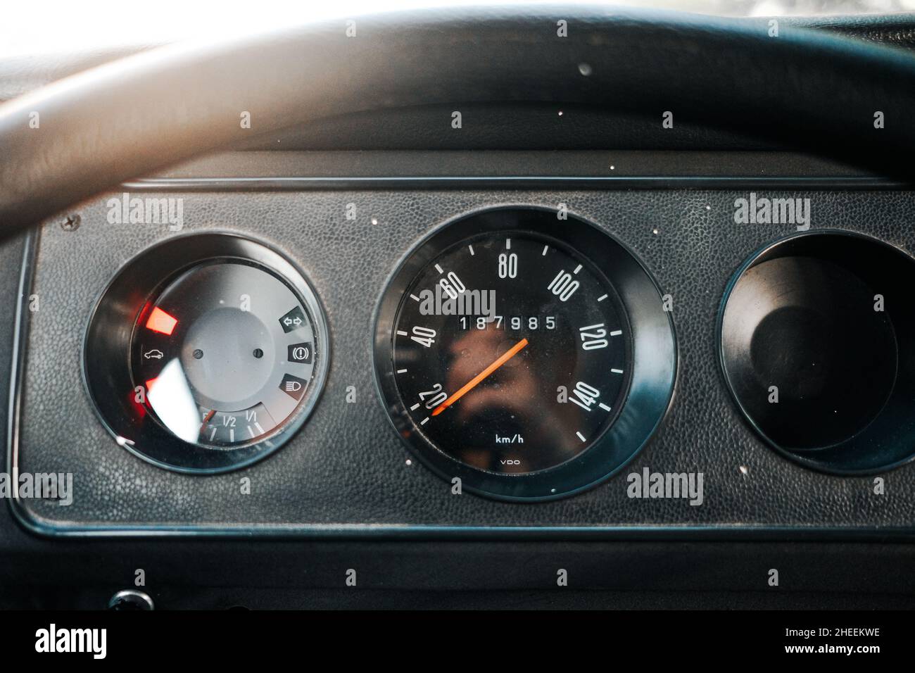 Old van control panel with engine off Stock Photo - Alamy