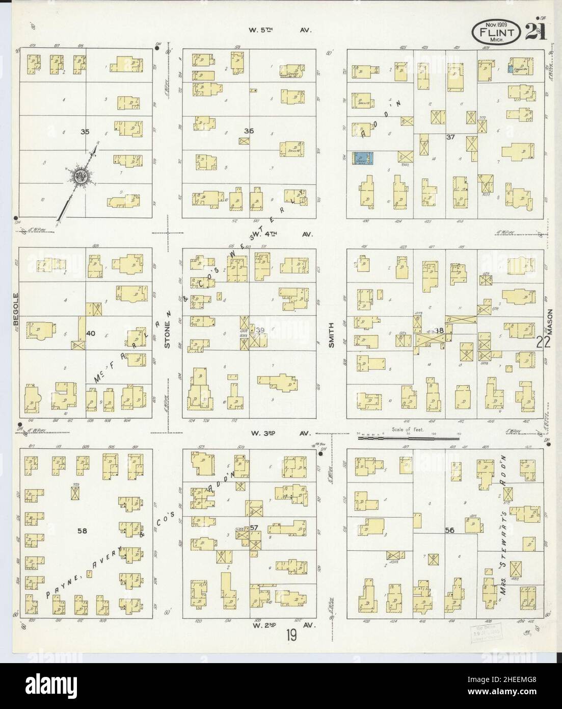 Map of flint michigan hi-res stock photography and images - Alamy